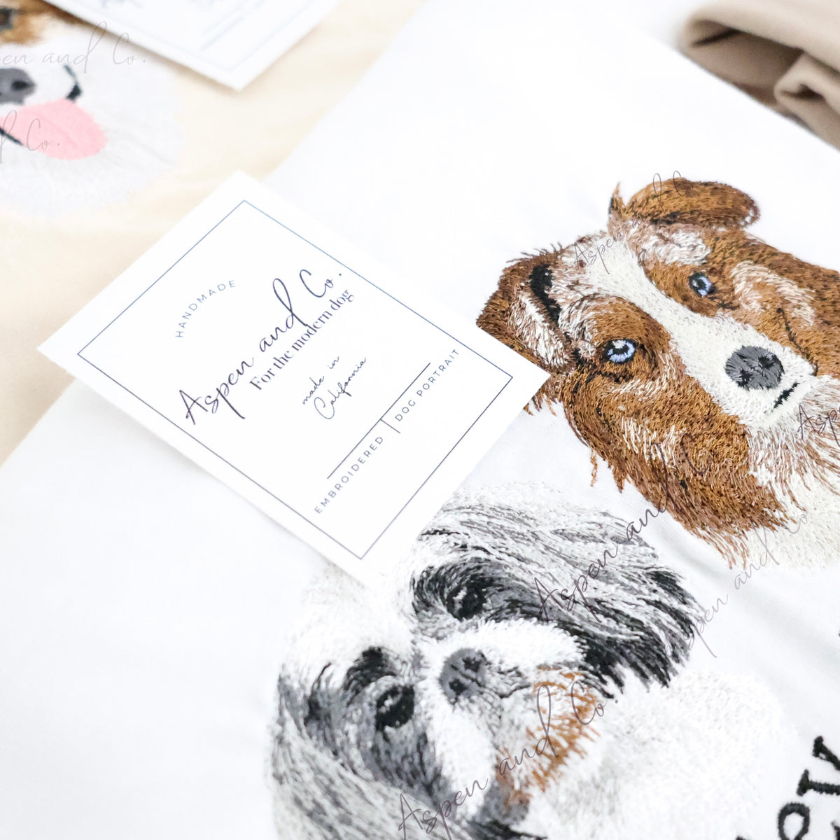 Custom Embroidered Dog Portrait Sweatshirt – Personalized Pet Gift ...